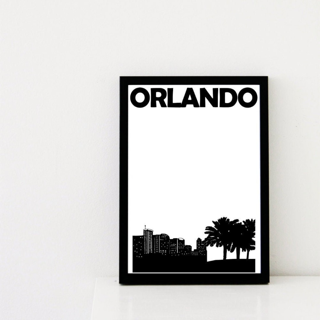 Orlando Print, Orlando Florida Art Print, Orlando Art, Orlando Poster ...