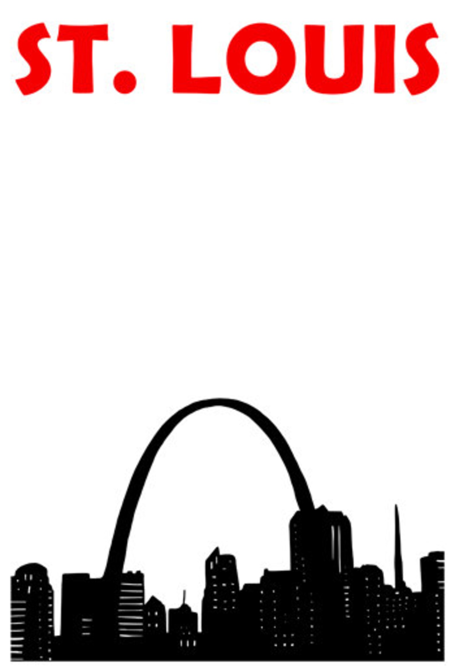 St. Louis Print, St. Louis Skyline Print, Moving in Together Gift, St ...