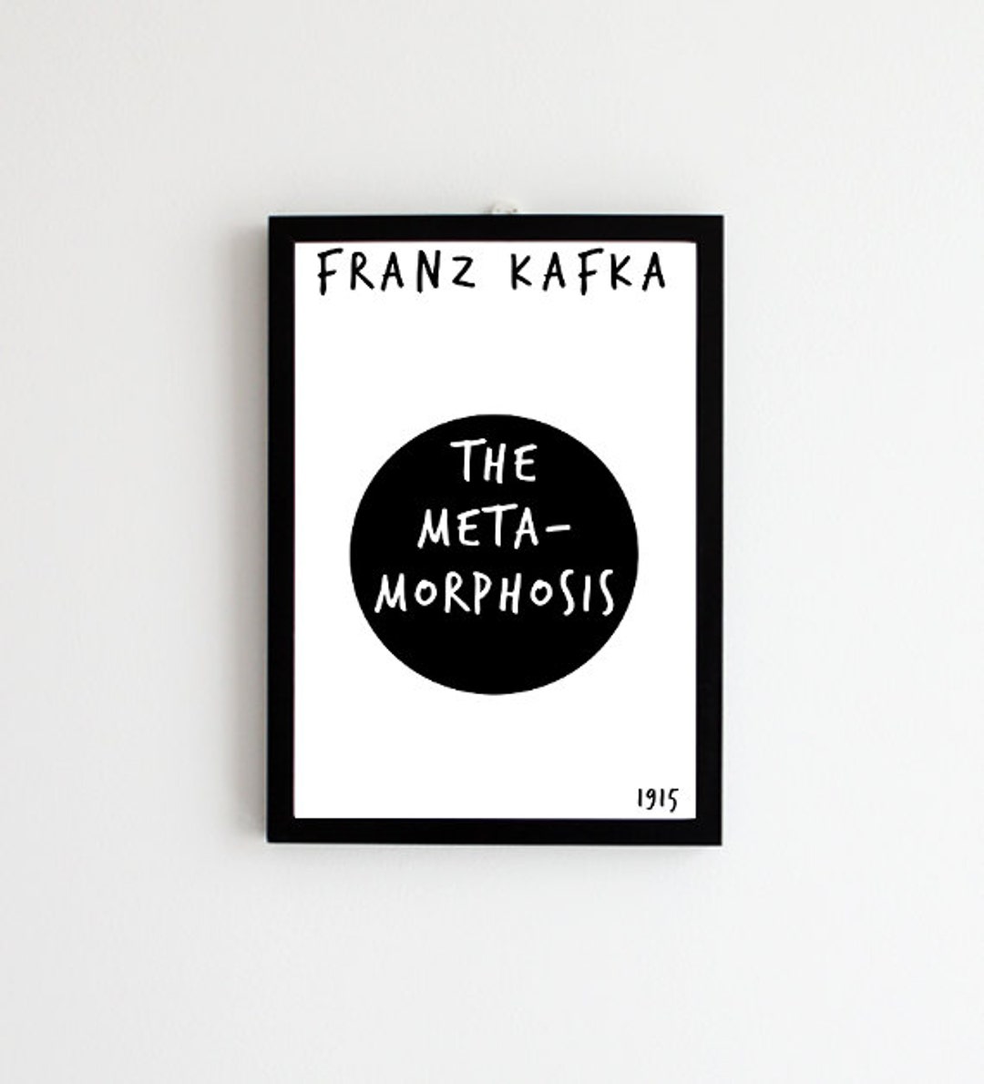 The Metamorphosis Print, Franz Kafka Poster, Metamorphosis Poster, Book ...