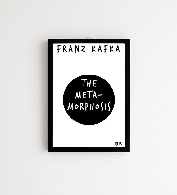 The Metamorphosis Print, Franz Kafka Poster, Metamorphosis Poster, Book ...