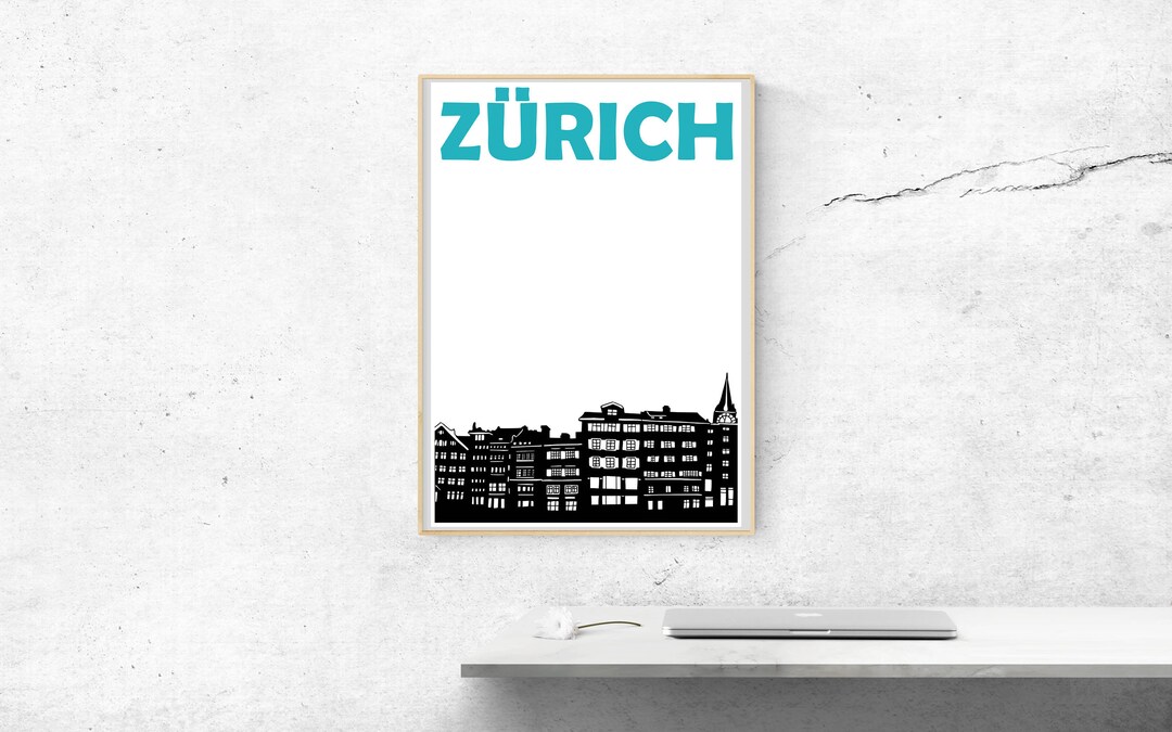 Zurich Print, Switzerland Art, Zurich Art, Zurich Poster, Switzerland ...