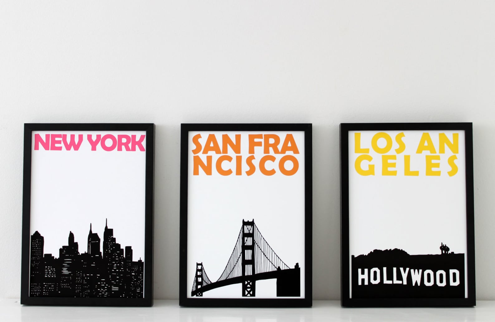 City Prints: Set of 3 Prints Travel Memories City Art Print | Etsy