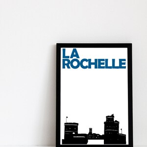 La Rochelle Print, France Art Print, French Art, La Rochelle Poster ...