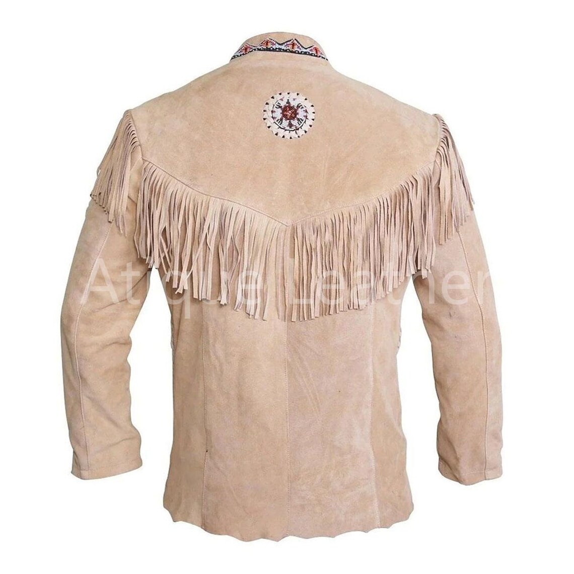 Men's Fringed Suede Leather Western Jacket: Cowboy Style - Etsy