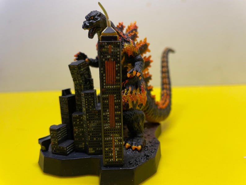 Godzilla Zenshu Vintage Kaiju Diorama Mini Figure Godzilla Vs Destroya ...