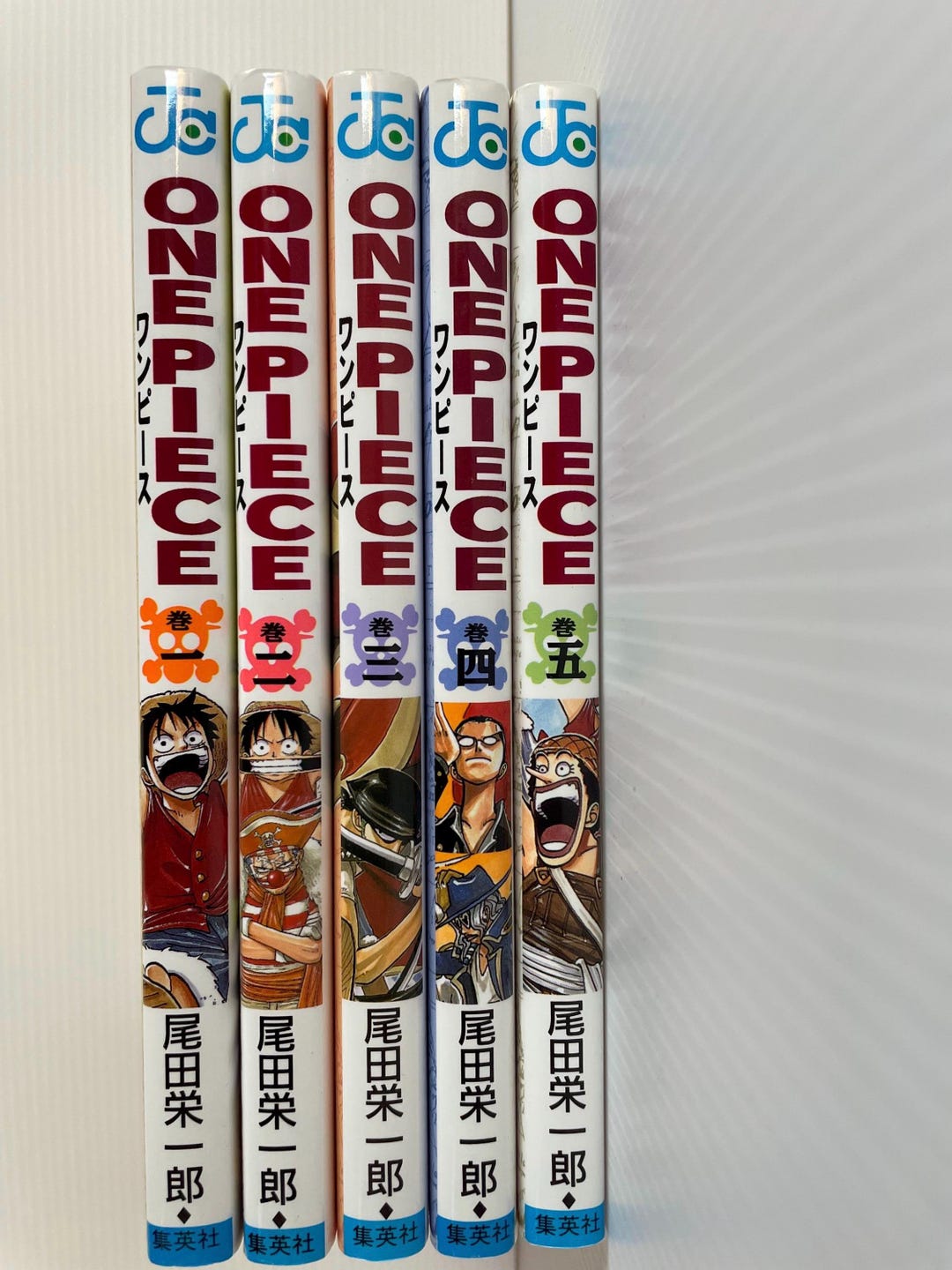 Vintage Onepiece Vol.1-5 Set Eiichiro Oda Original Japanese Version ...