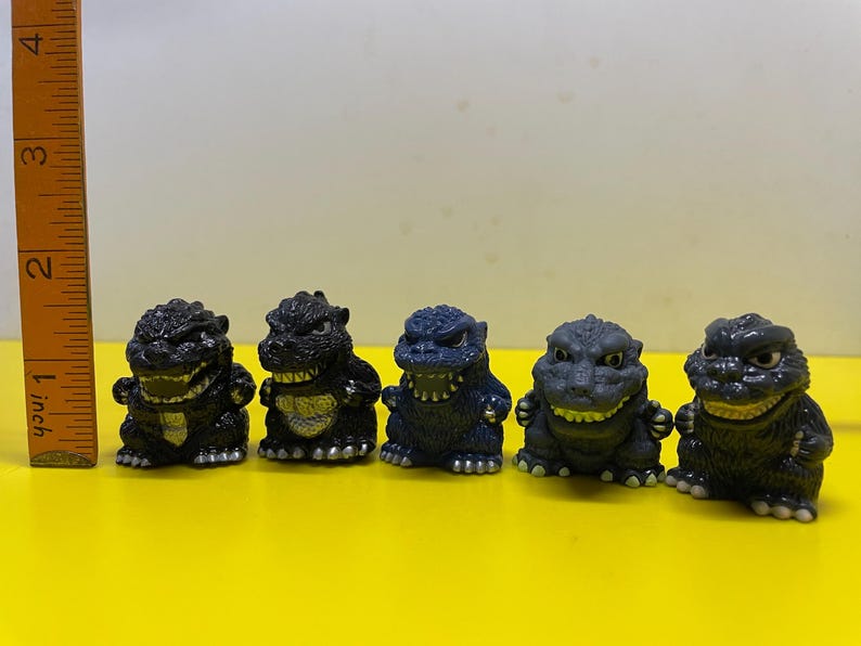 Godzilla SD Godzilla Set of 5 Monster Minifigure High 1.5 Inch 6-10-08 ...