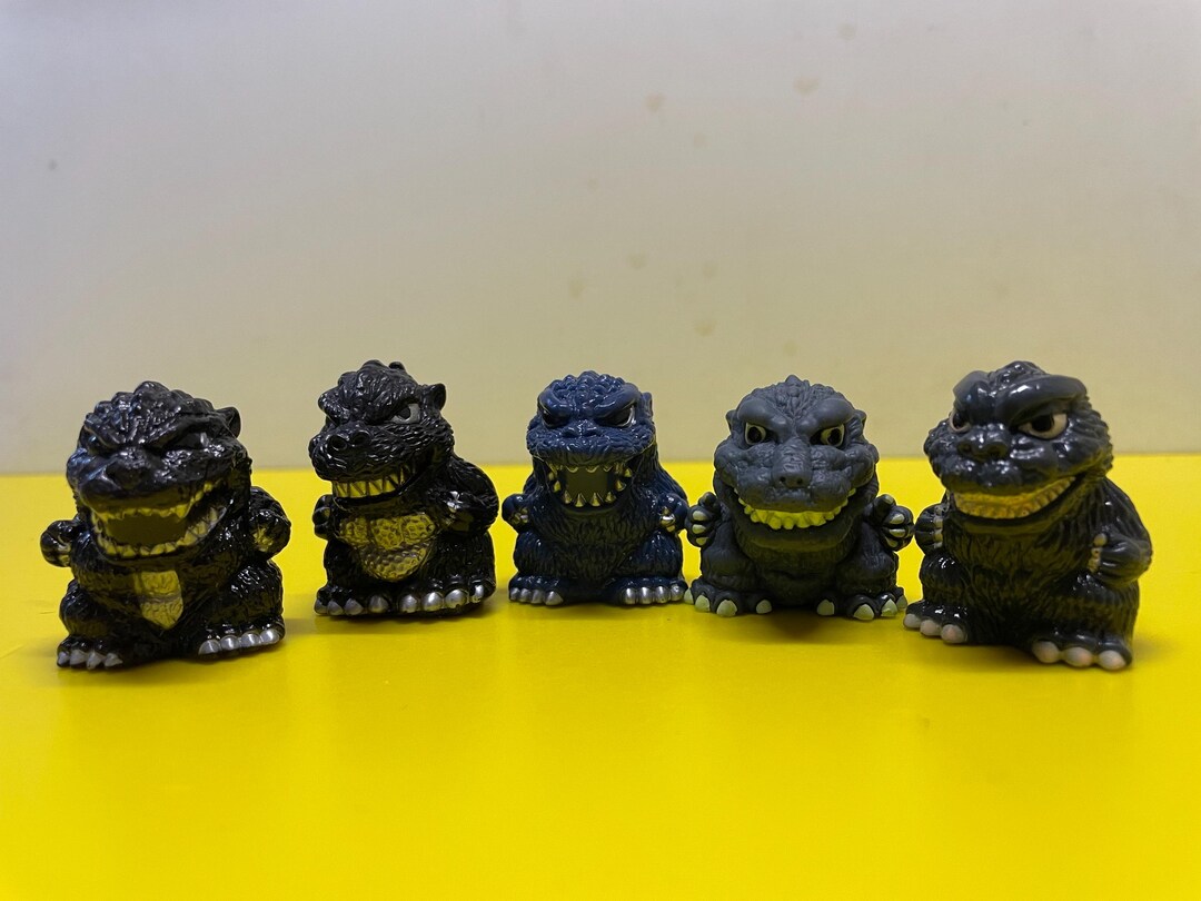 Godzilla SD Godzilla Set of 5 Monster Minifigure High 1.5 Inch 6-10-08 ...
