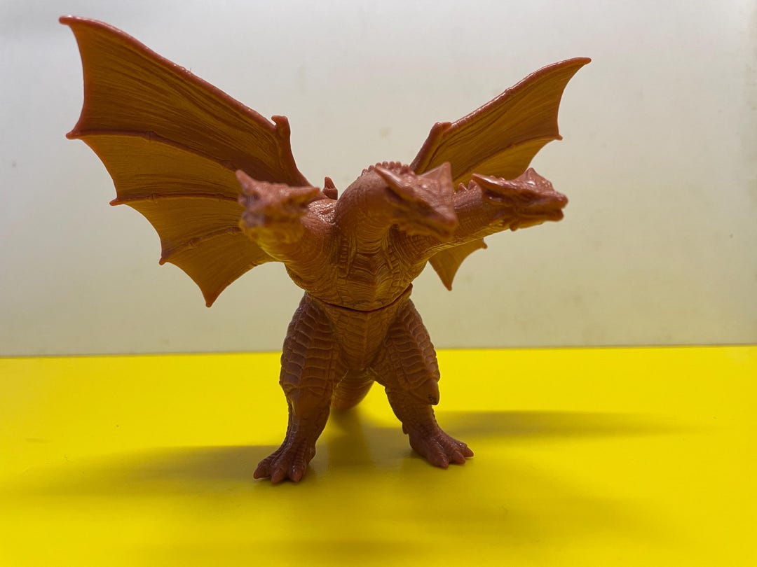 Godzilla Vintage Kaiju Mini Figure Cretaceous King Ghidorah Height 3.5 ...