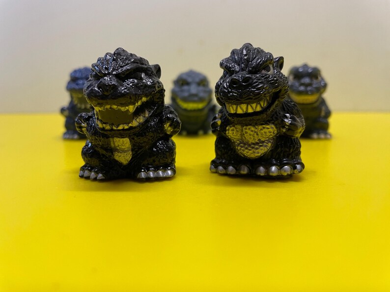 Godzilla SD Godzilla Set of 5 Monster Minifigure High 1.5 Inch 6-10-08 ...