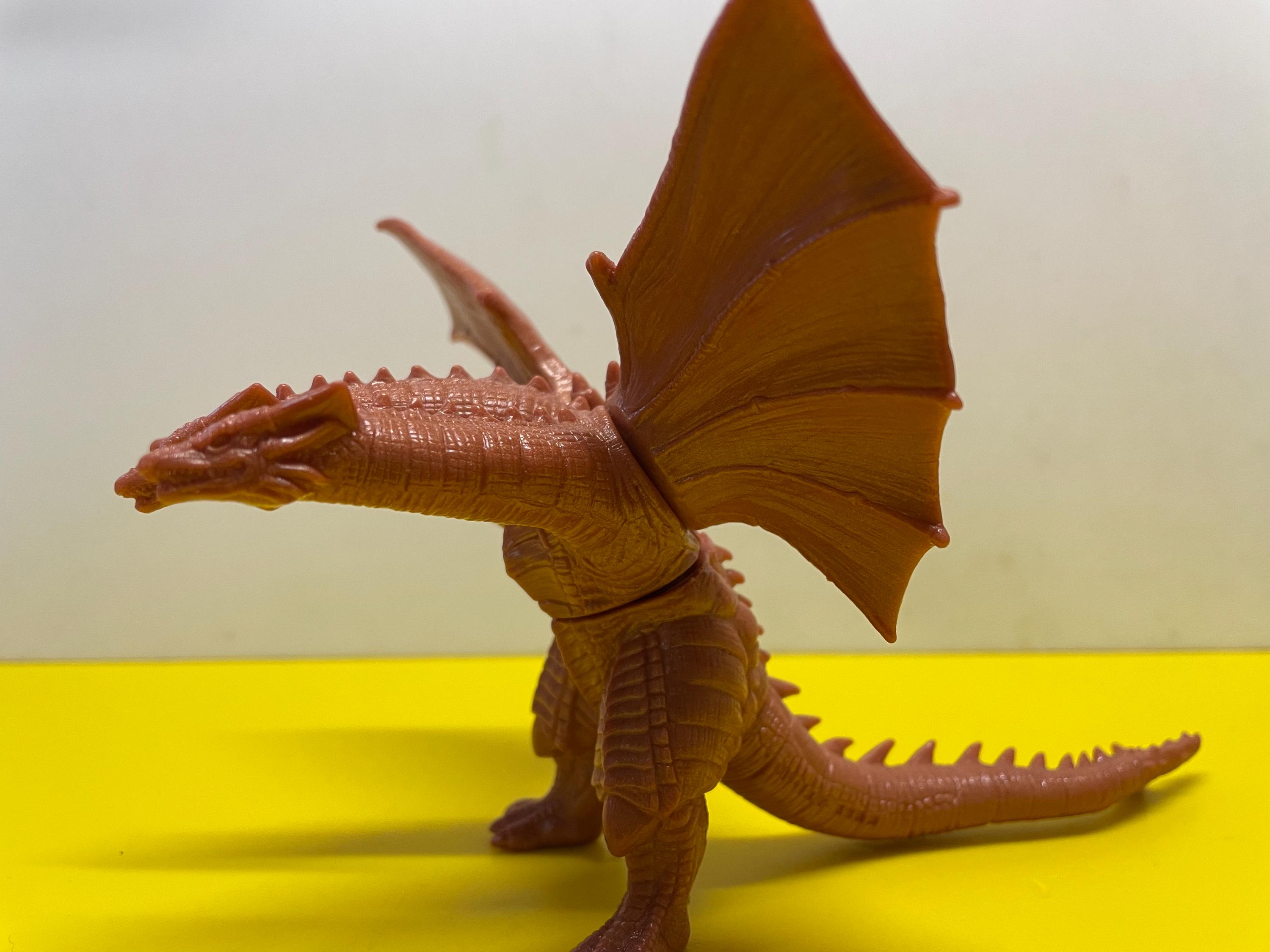 Godzilla Vintage Kaiju Mini Figure Cretaceous King Ghidorah Height 3.5 ...