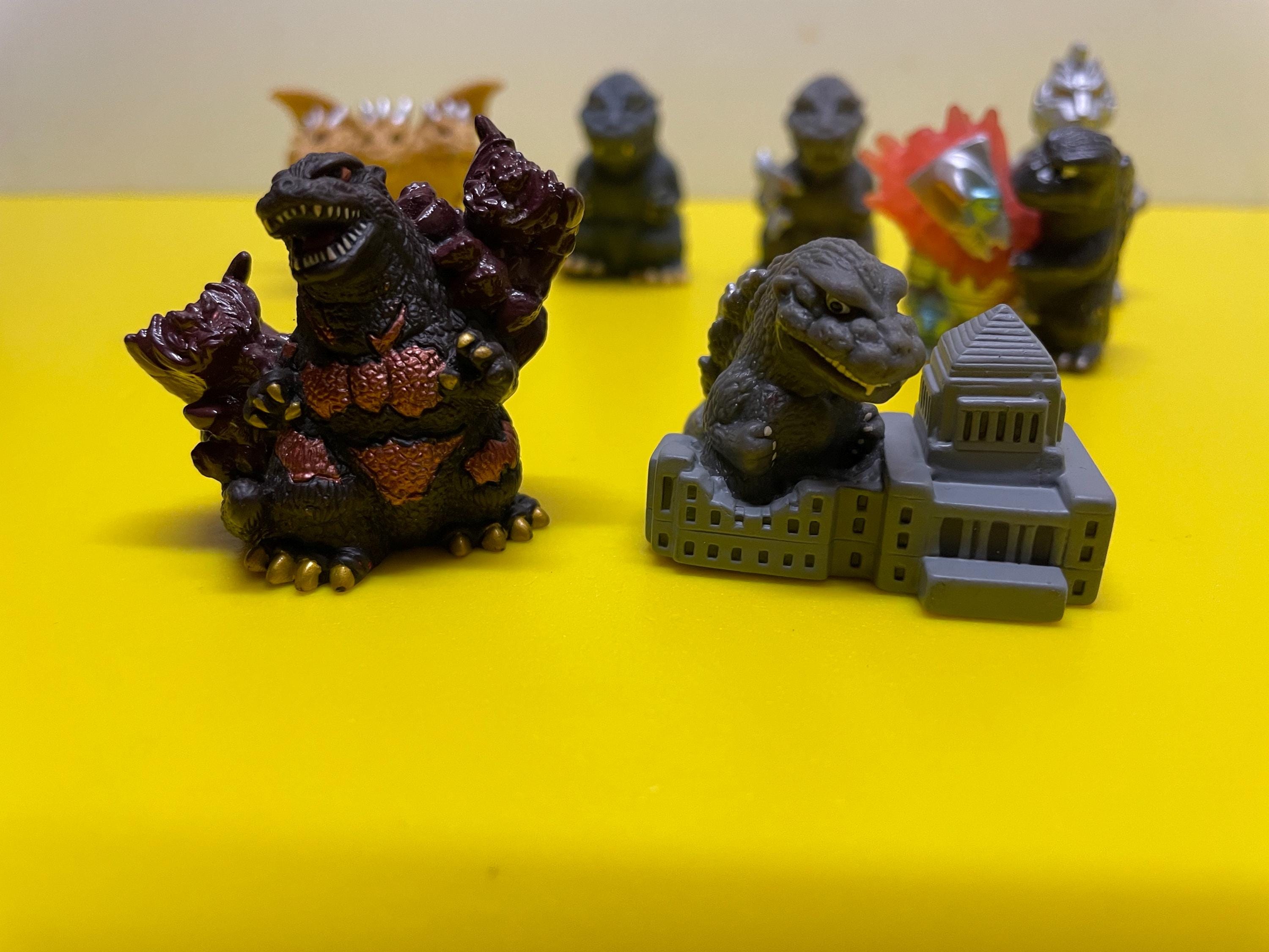 Godzilla Finger Puppets 7 Types Vintage Mini Figure Japan 1.5 Inches ...