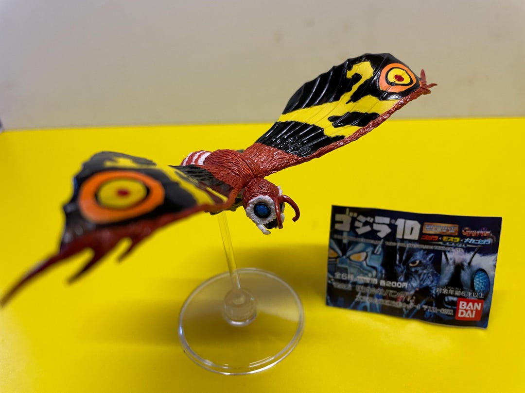 Godzilla Kaiju Bandai HG 10 Mothra Vintage Mini Figure Japan Height 3 ...