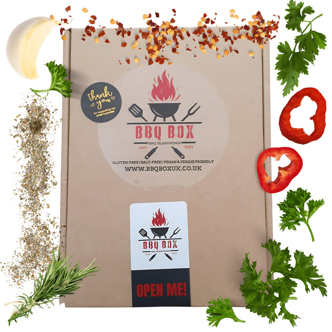BBQ Seasoning Gift Box - Meat Rubs - Dry Rub for Ribs - Gift for Men ...