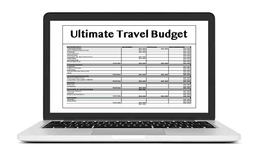 Travel Budget Planner ~ Excel Spreadsheet - Etsy