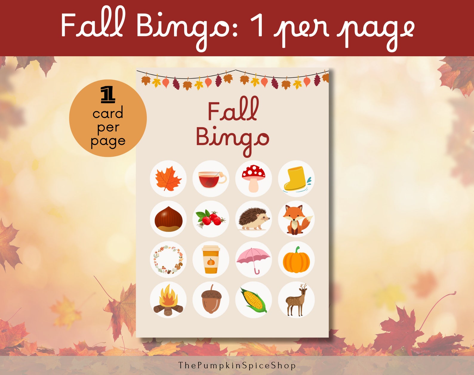 Fall Bingo, Thanksgiving Bingo, Fall Bingo Kids, Fall Activities, Fall ...