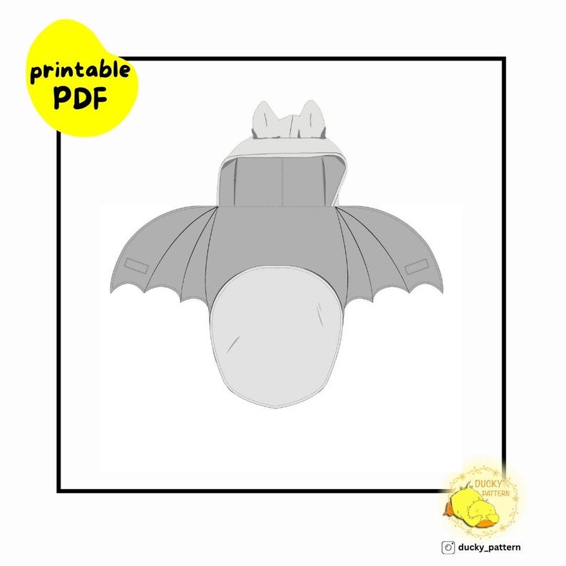 Bat Swaddle Sewing Pattern: Baby Halloween Costume, Newborn Pouch (PDF ...