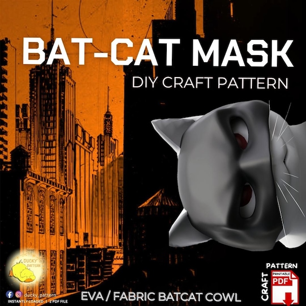 Bat Cat Mask - Etsy