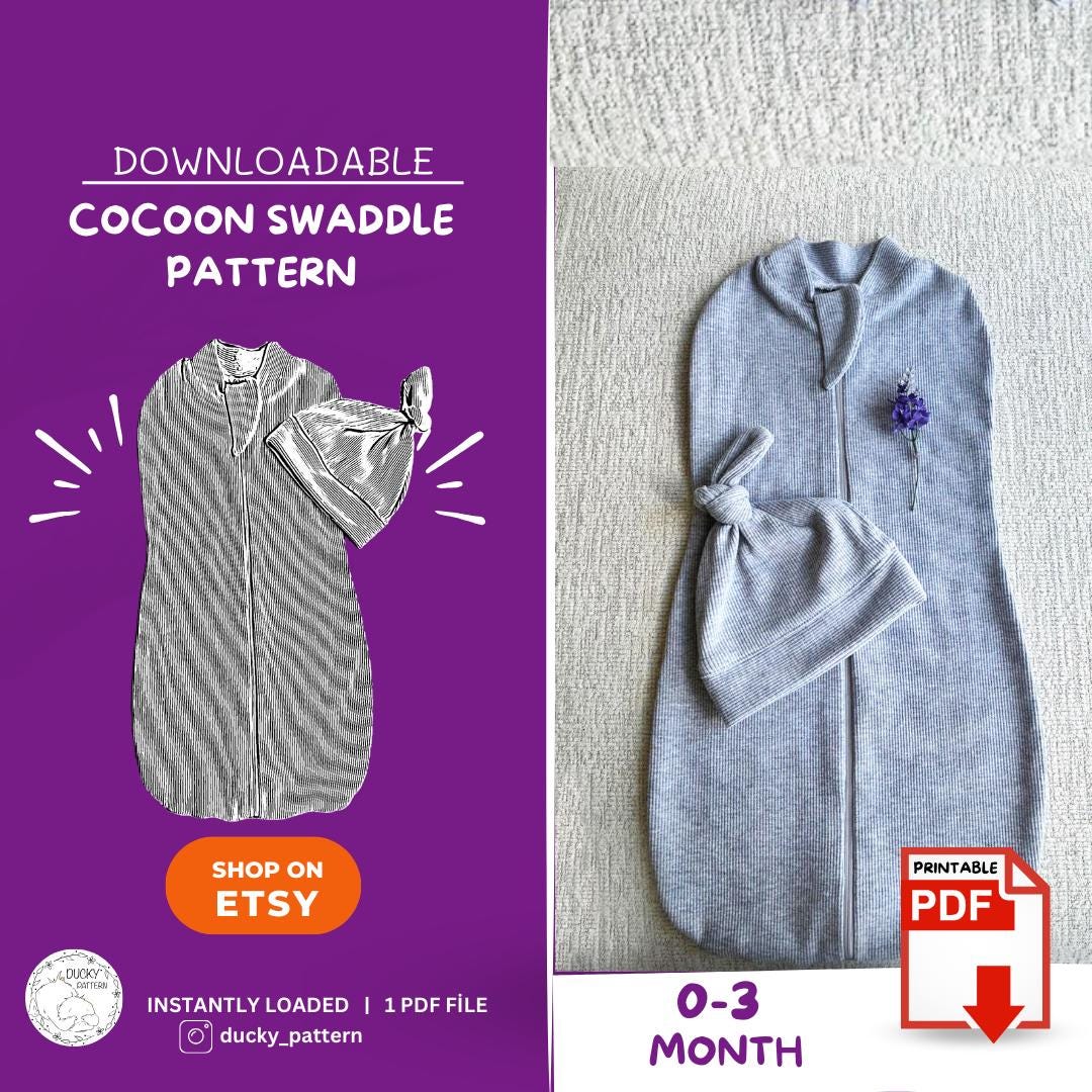 Cocoon Swaddle| Digital Sewing Pattern| Printable Digital Pattern ...