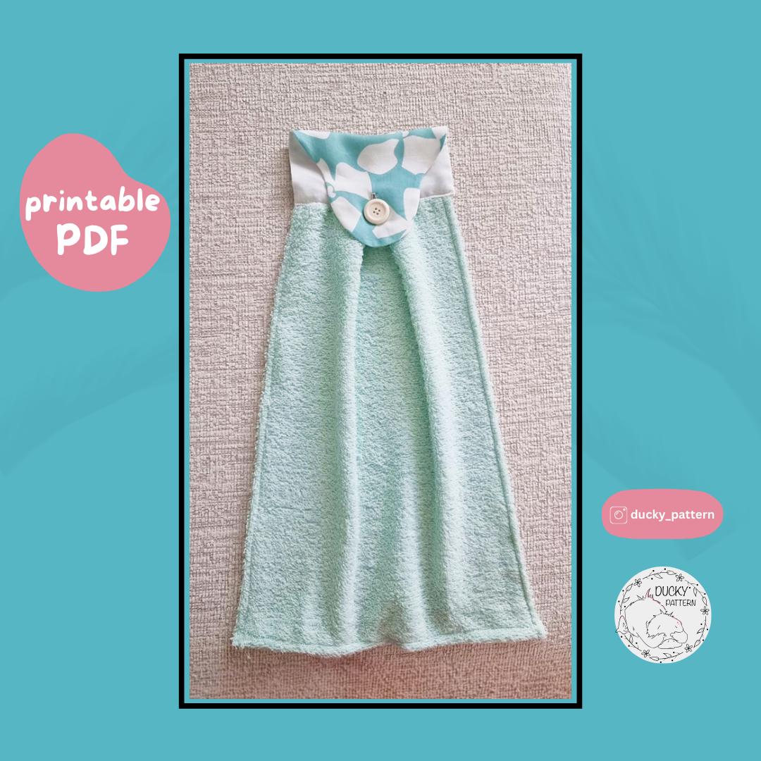 Hanging Kitchen Towel Sewing Pattern: Beginner-friendly DIY (PDF ...