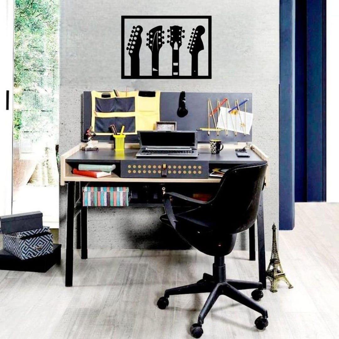 Guitar Music Instrument Wall Art Boho Bohemian Retro Living Room Wall ...