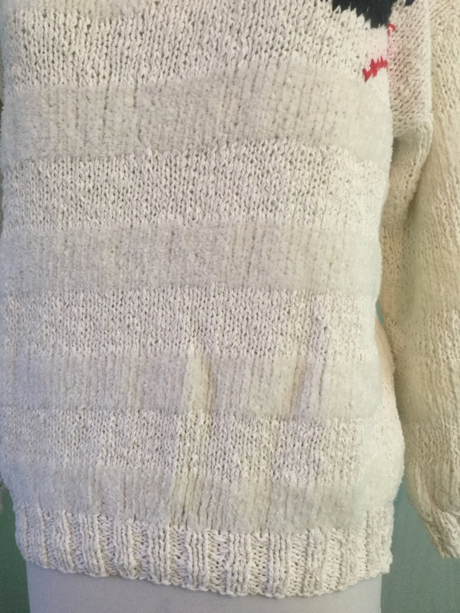 Vintage off White Anchor Sweater. Nautical. Yacht Club. - Etsy