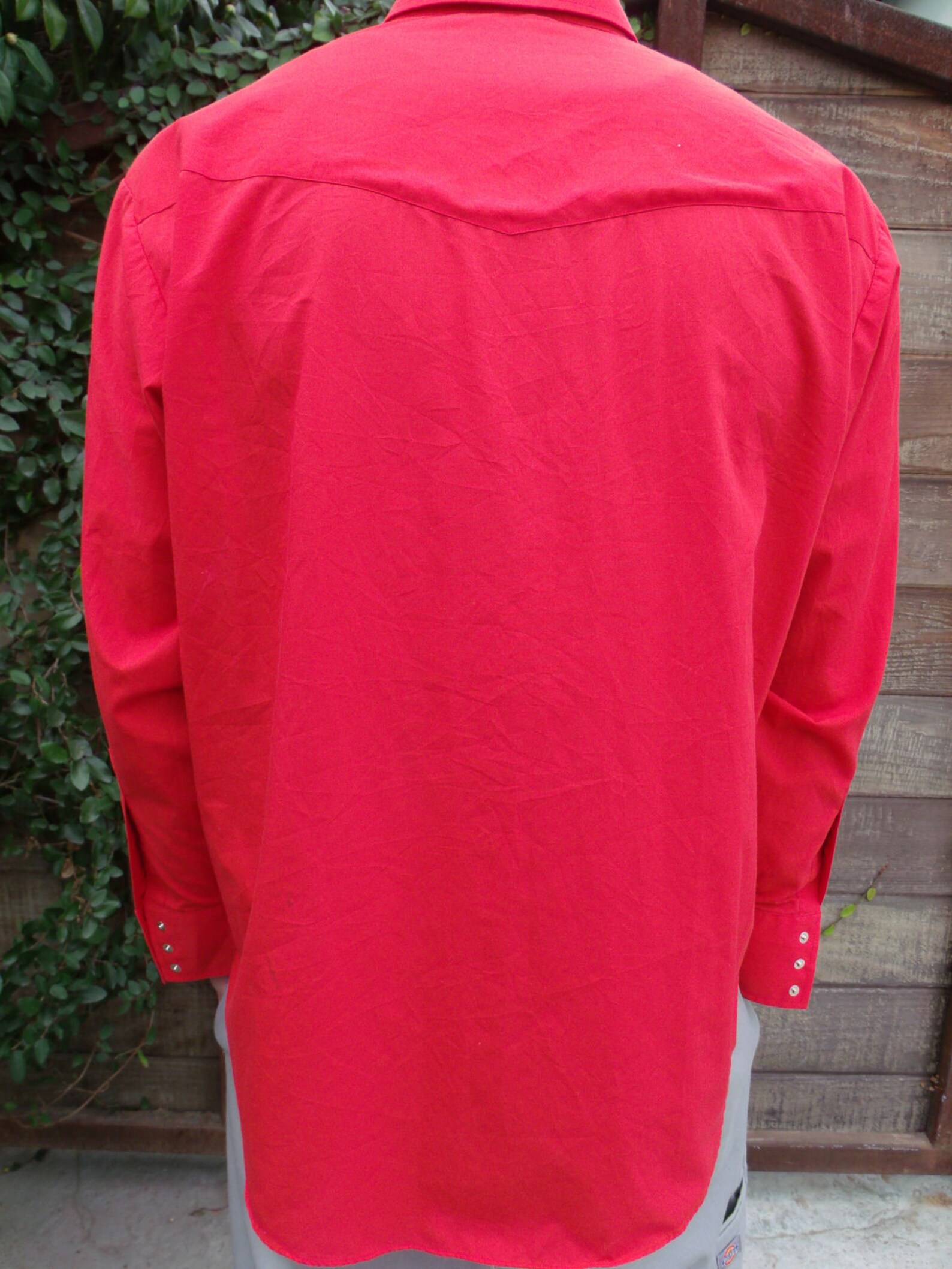 Vintage 70's Red Aztec Western Shirt Snap Down Tribal Shirt EAGLE ...