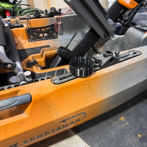 Kayak Fishing Bait Container and Track-mounted Holder - Locks in Place ...