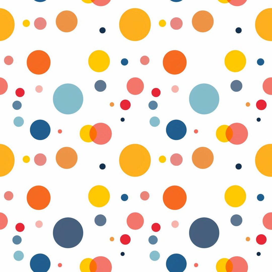 Pastel Circles Digital Pattern Paper for Crafting and Design Projects ...