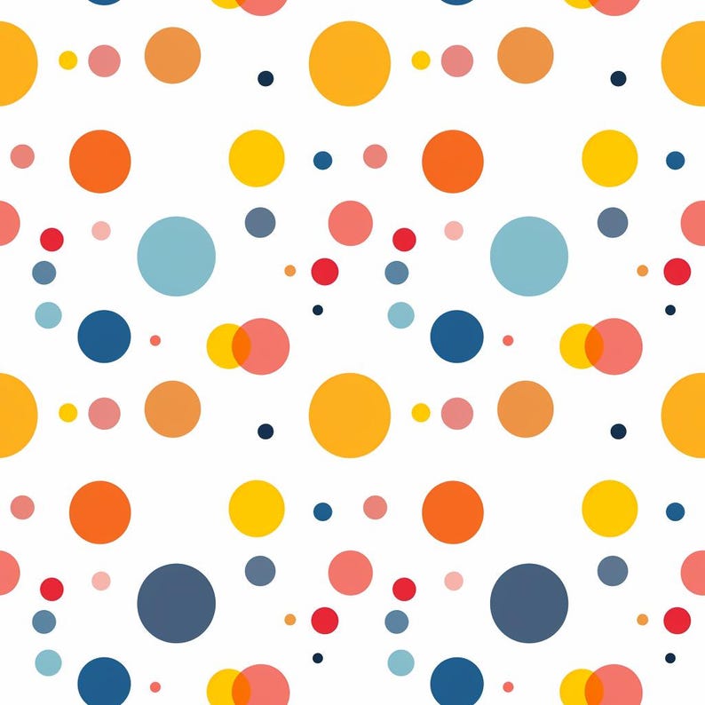 Pastel Circles Digital Pattern Paper for Crafting and Design Projects ...