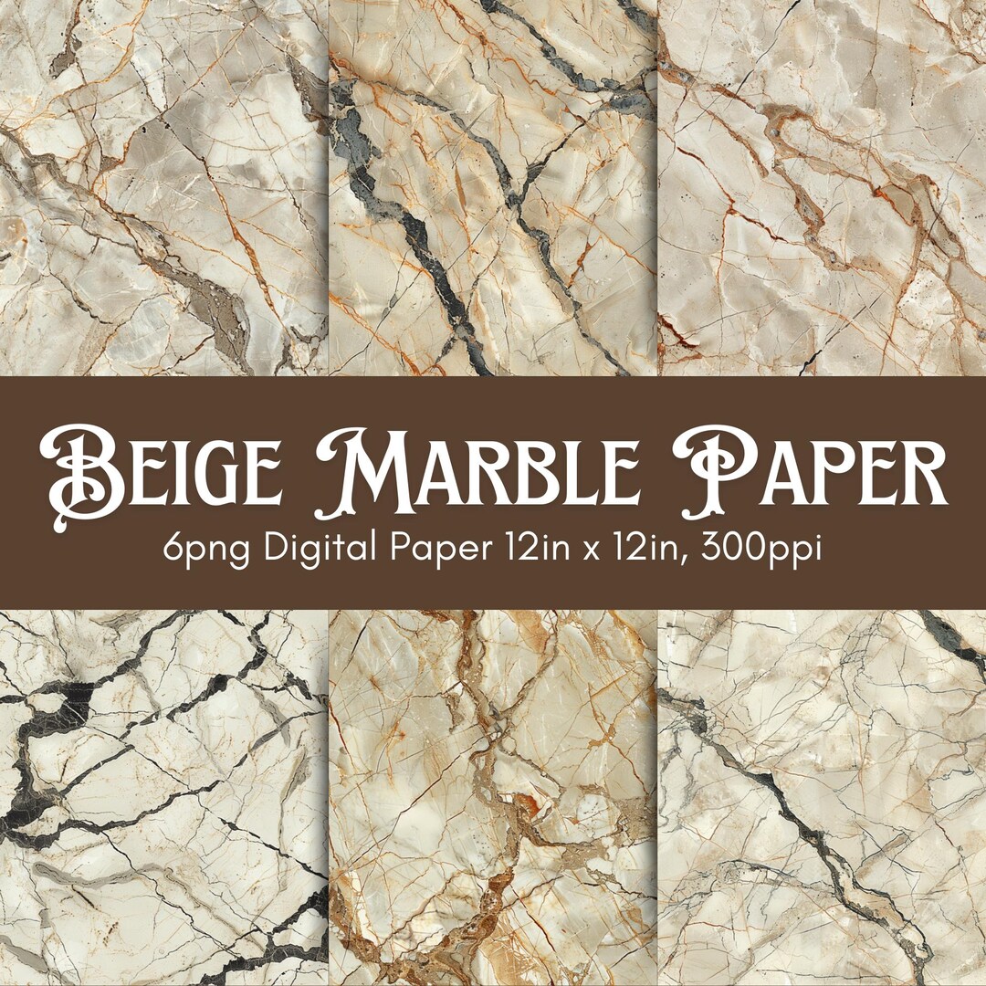 Digital Download Beige Marble Digital Paper | Marble Digital Pattern ...