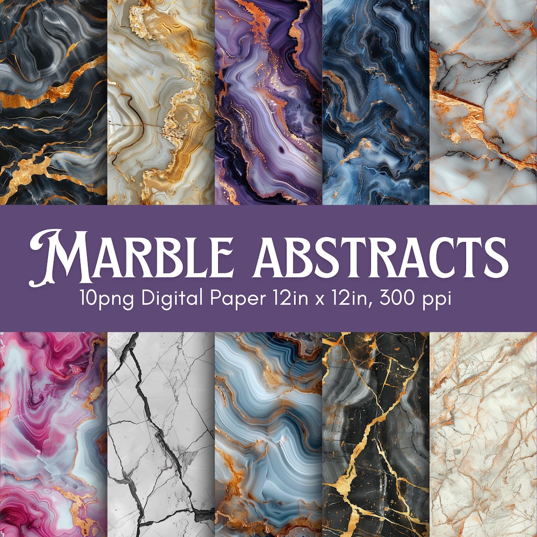Digital Download Marble Digital Paper | Marble Digital Pattern ...