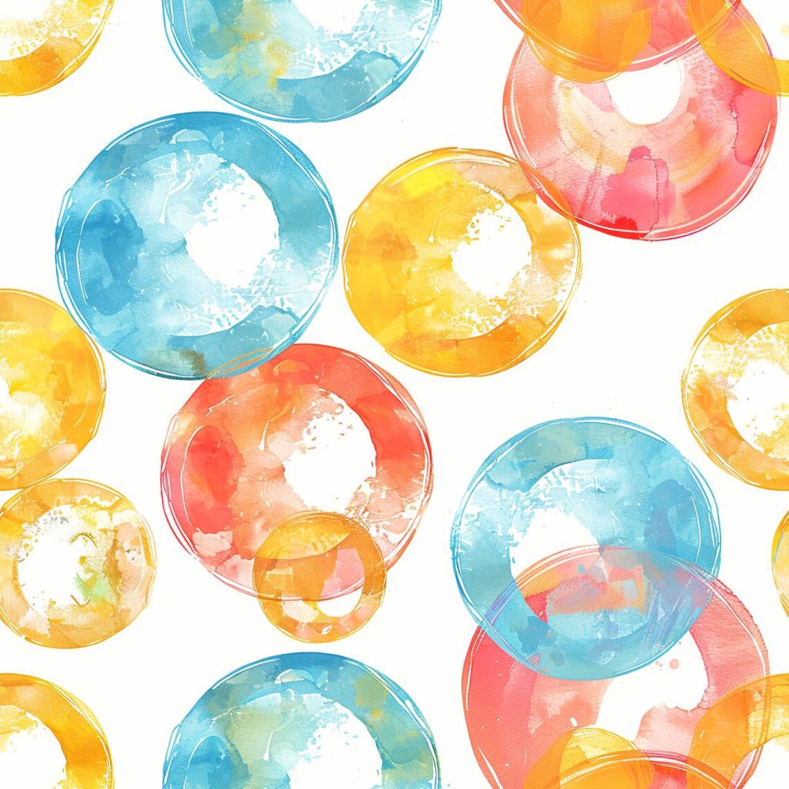Pastel Bubbles Digital Pattern Paper for Crafting and Design Projects ...