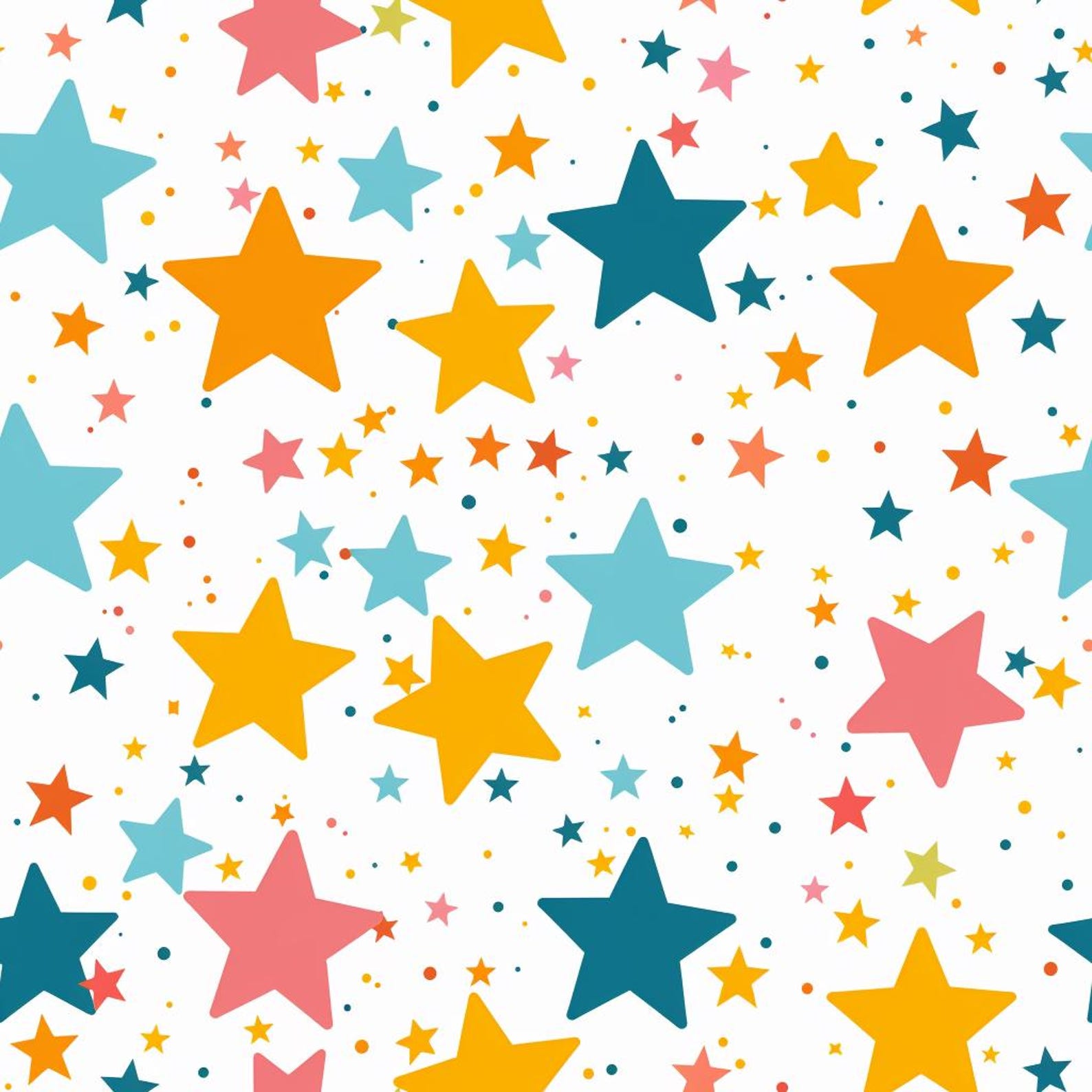 Pastel Stars Digital Pattern Paper for Crafting and Design Projects. 12 ...