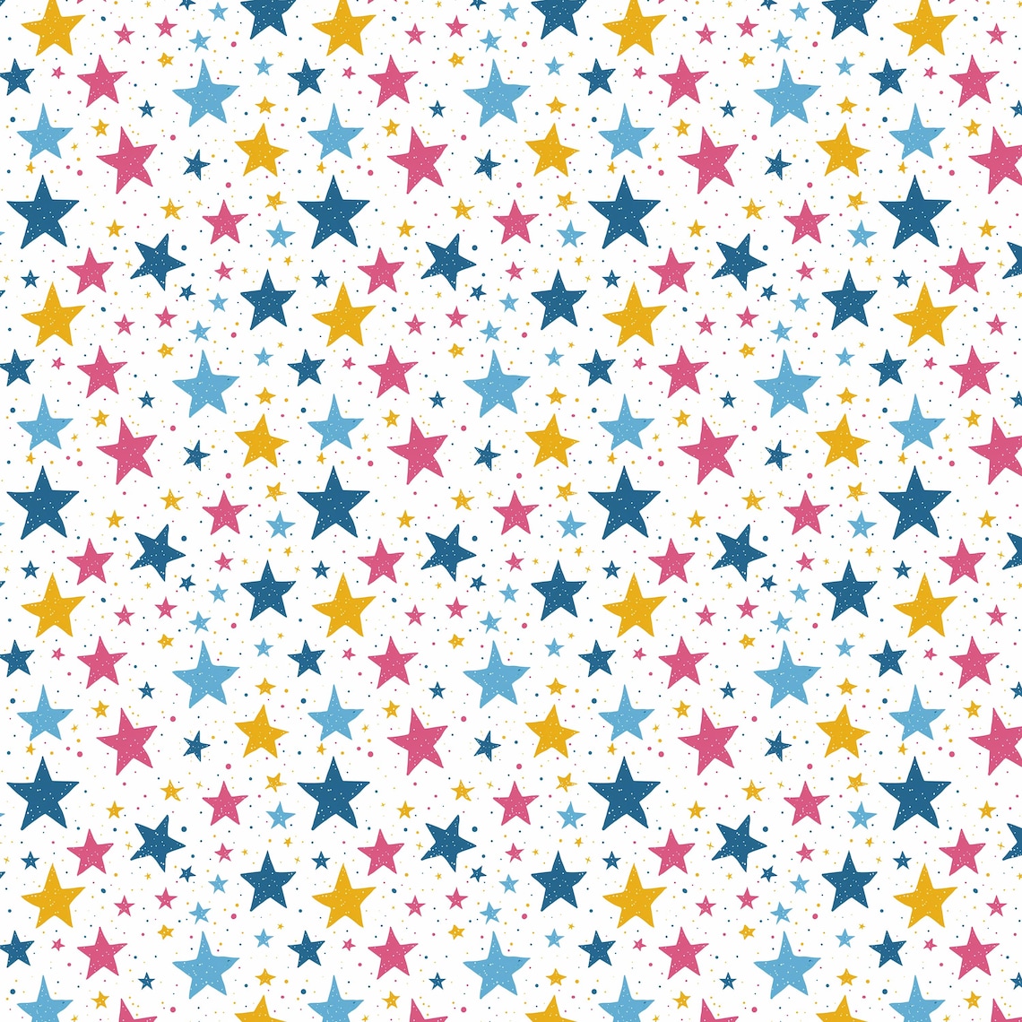 Pastel Stars Digital Pattern Paper for Crafting and Design Projects. 12 ...