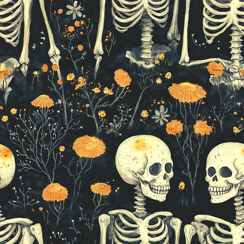 Halloween Digital Seamless Pattern Paper | Halloween Digital Download ...