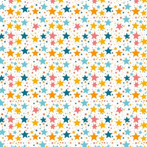 Pastel Stars Digital Pattern Paper for Crafting and Design Projects. 12 ...