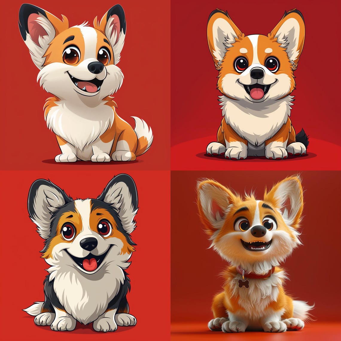 8 Cartoon Corgi Dog Images - Perfect for Wallpapers, Printing, Crafts ...