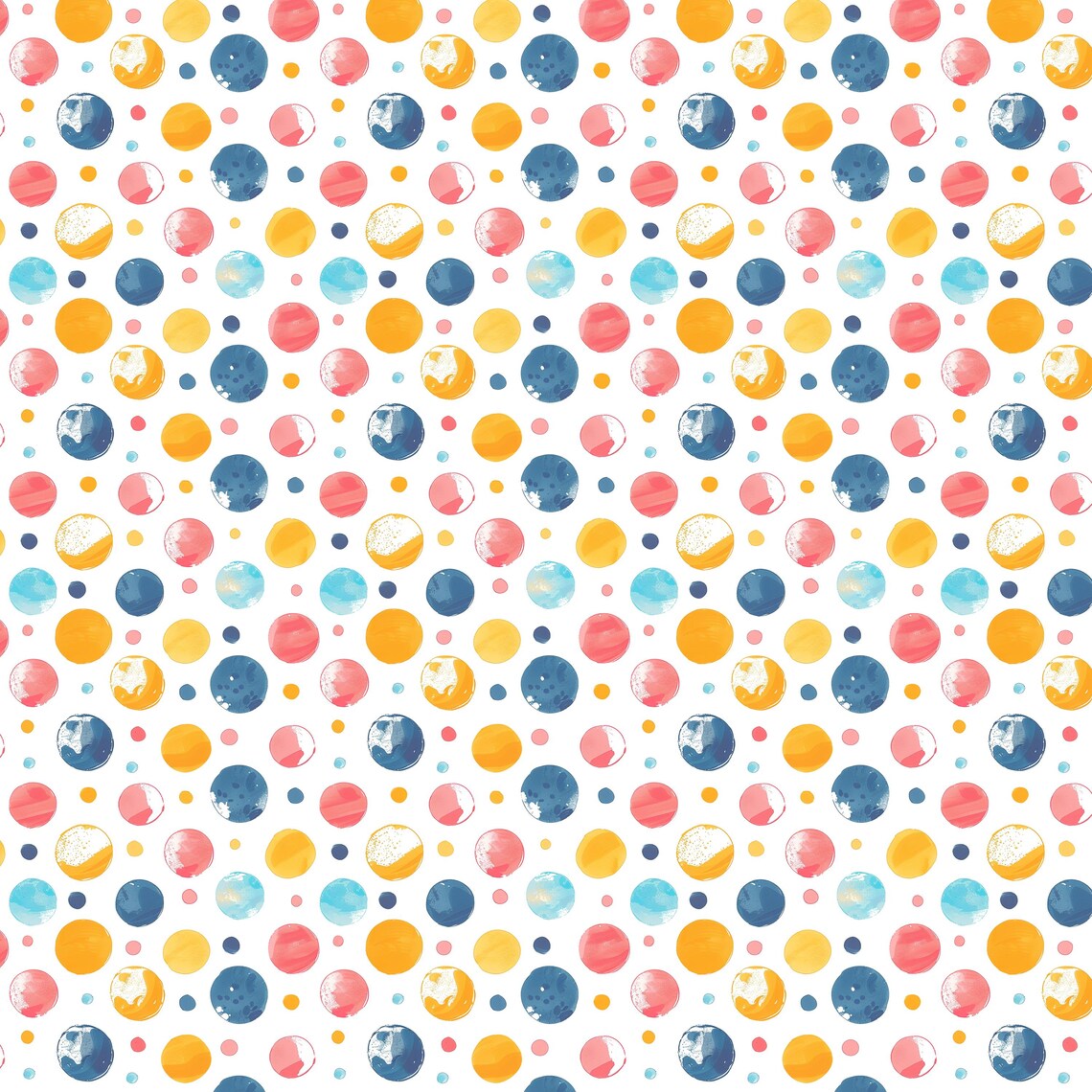 Pastel Circles Digital Pattern Paper for Crafting and Design Projects ...