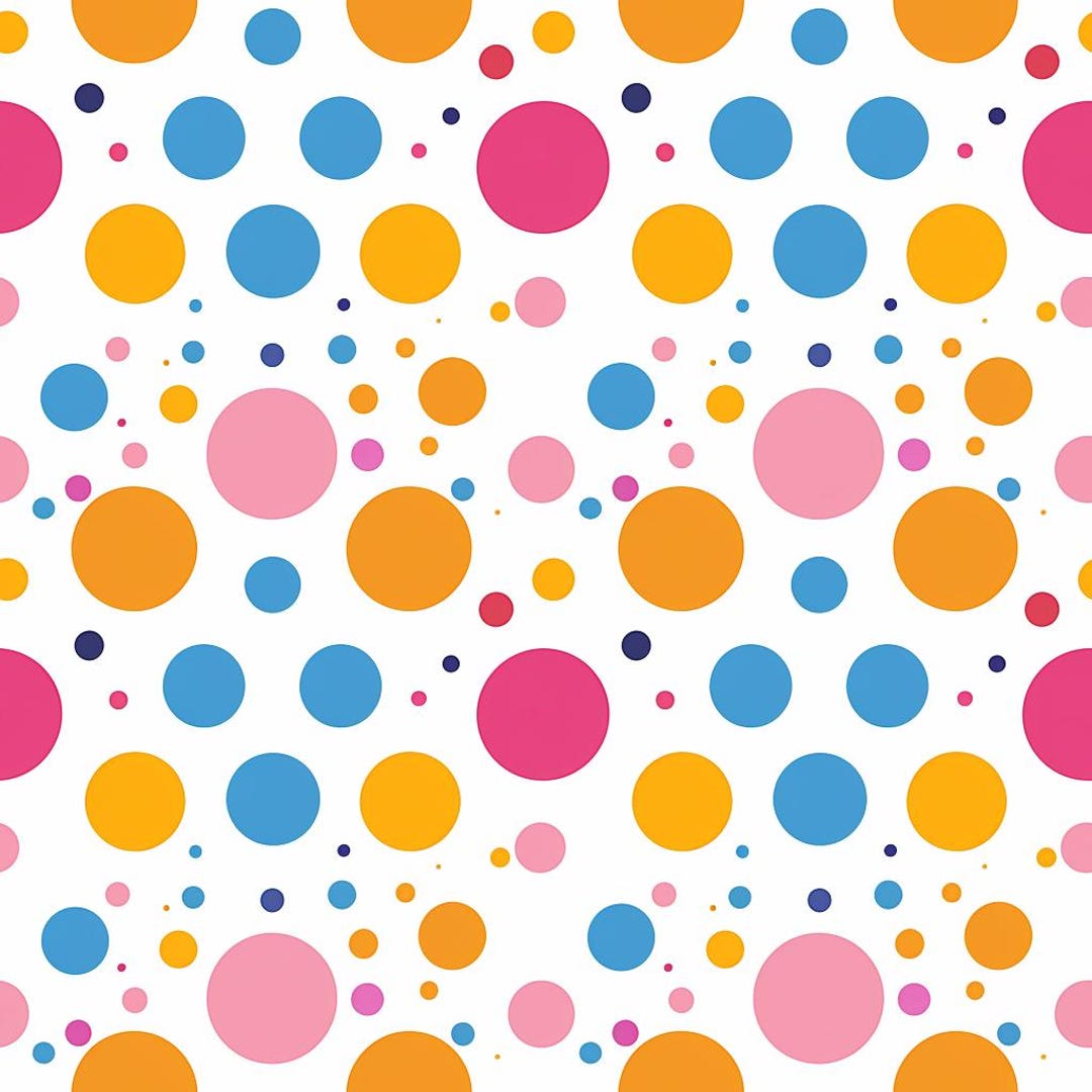 Pastel Circles Digital Pattern Paper for Crafting and Design Projects ...