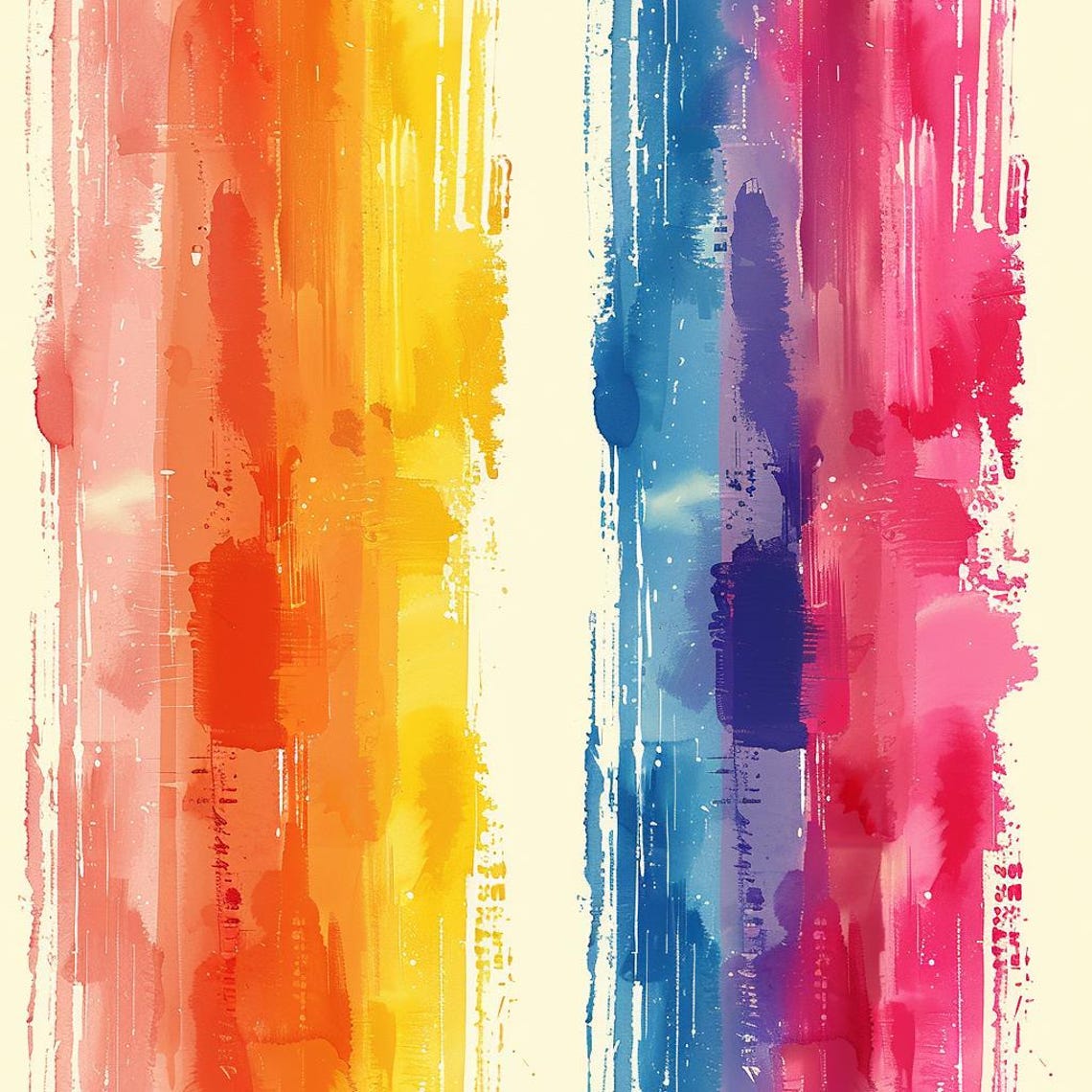 Watercolour Brush Strokes Digital Pattern Paper for Crafting and Design ...