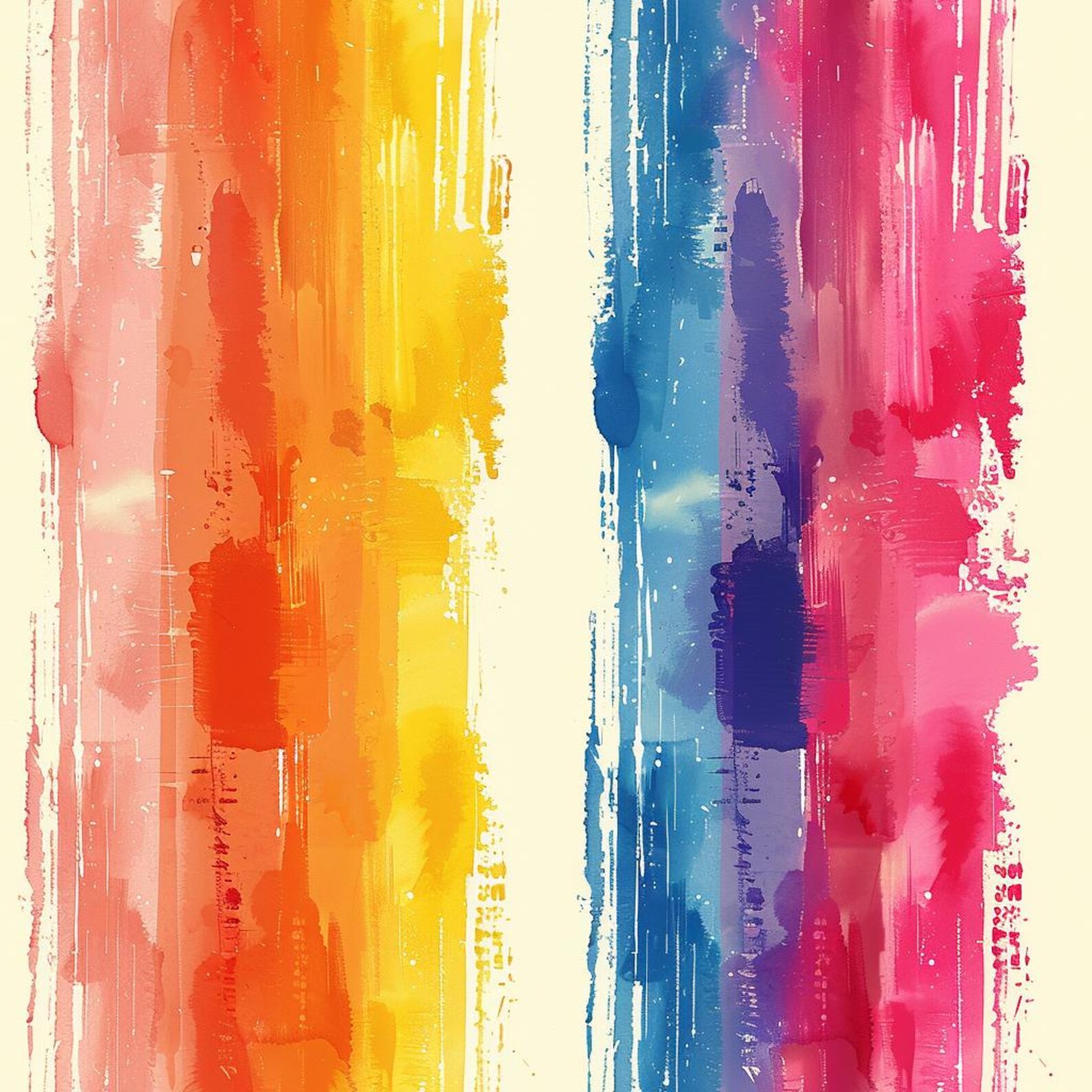Watercolour Brush Strokes Digital Pattern Paper for Crafting and Design ...