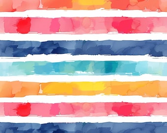 Watercolor Brush Strokes Digital Pattern Paper for Crafting and Design ...