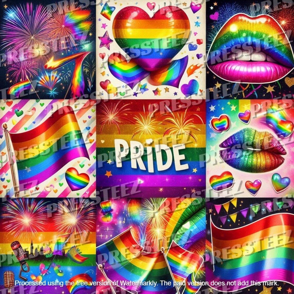 Rainbow Collages for PRIDE - Etsy