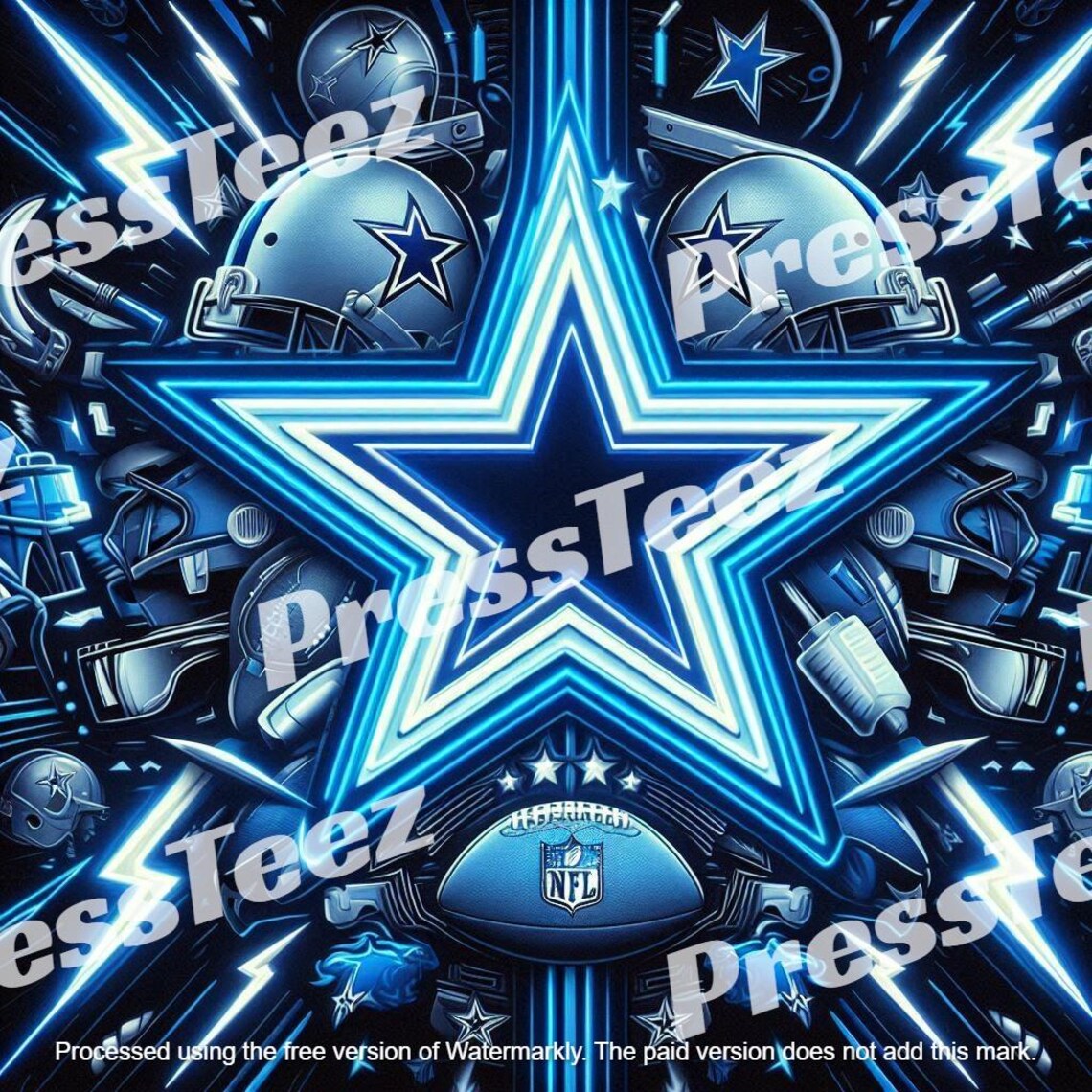 Neon Dallas Cowboys - Etsy
