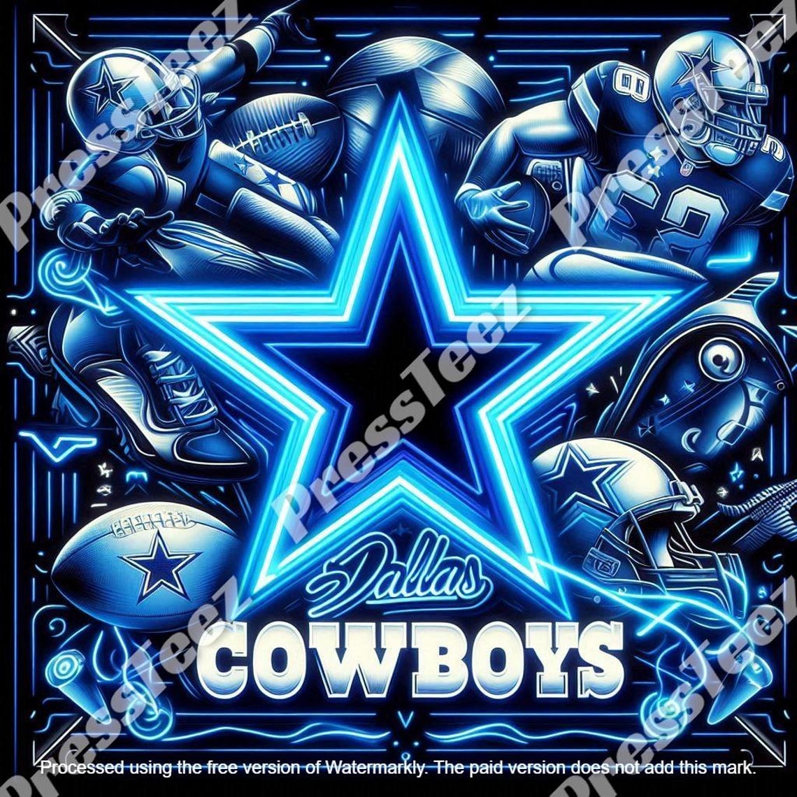 Neon Dallas Cowboys - Etsy
