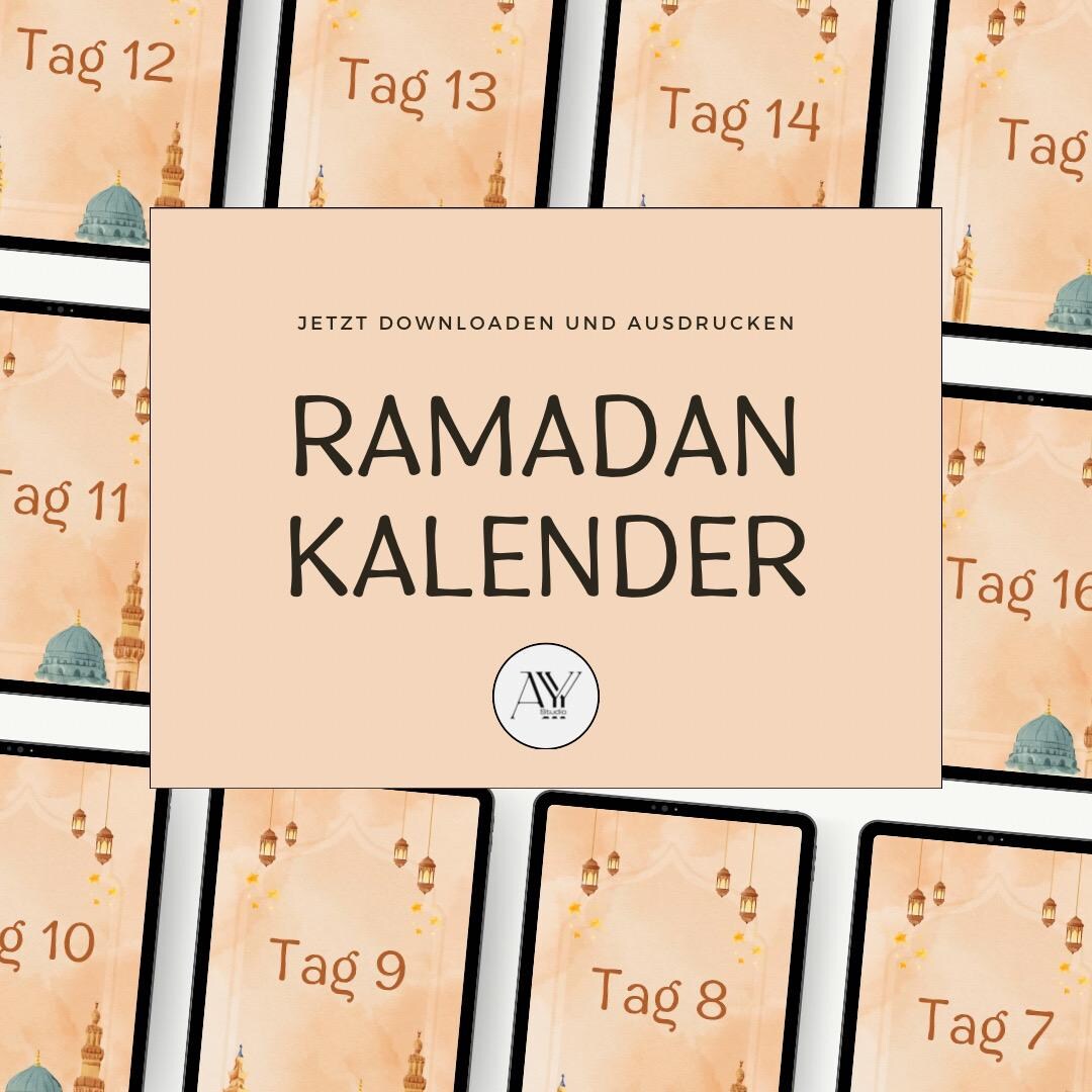 Ramadan Children's Calendar With Hadiths, Quranic Verses and Tasks ...