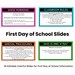 First Day of School Slides Template - Etsy