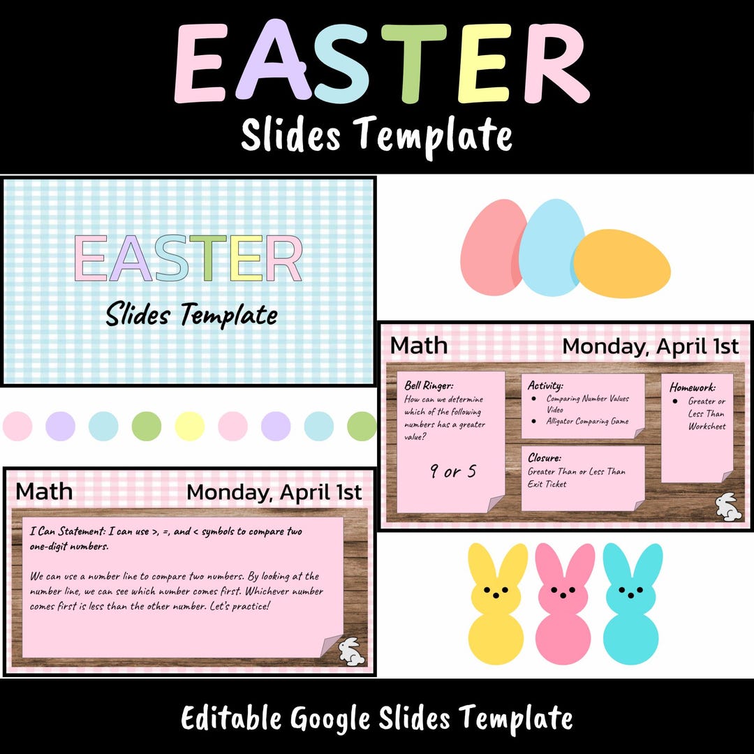 Easter Slides Template | Easter Template for Teachers | Daily Easter ...
