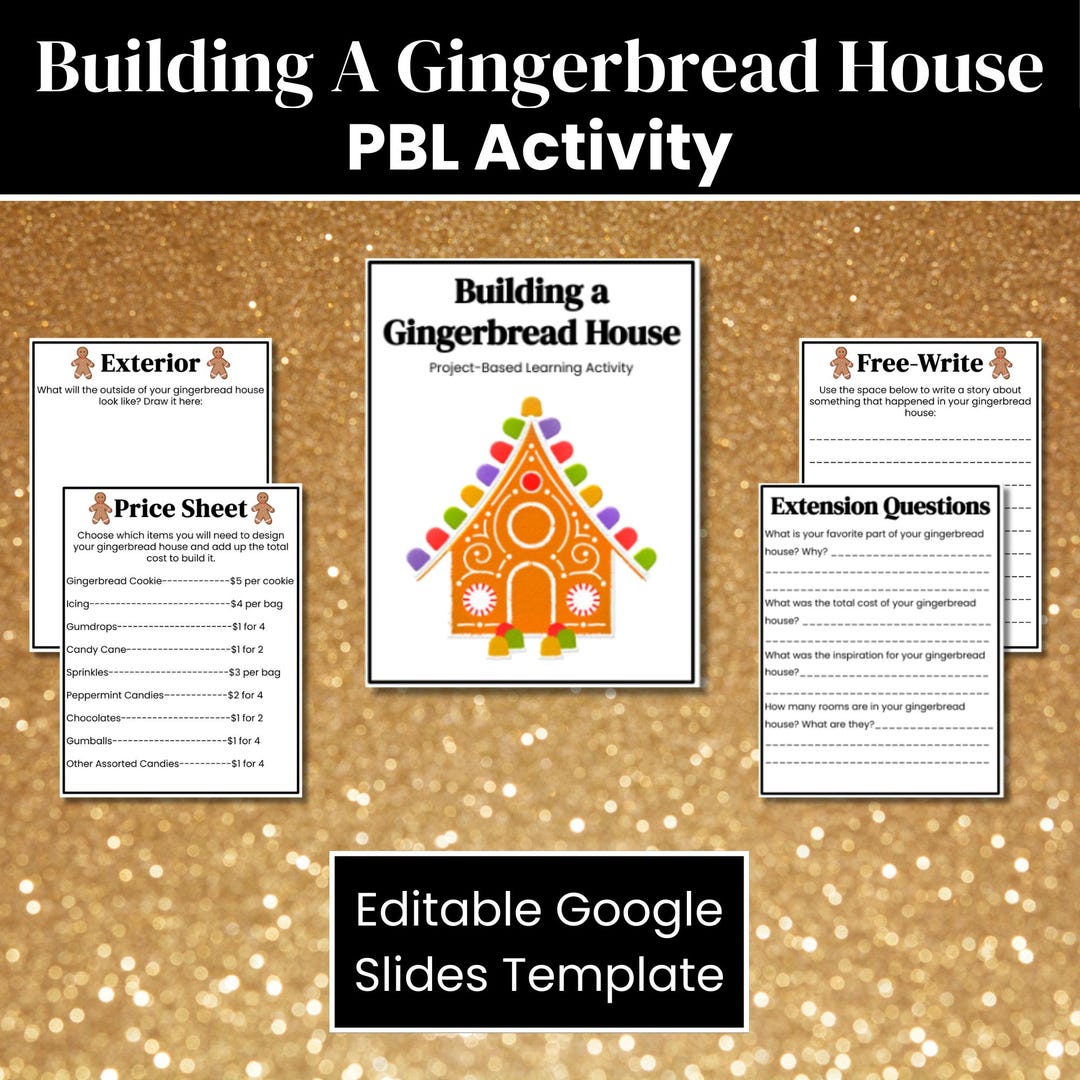 Building a Gingerbread House Activity | Christmas Project-based ...